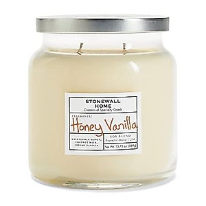 Stonewall Home Honey Vanilla, Medium Apothecary Jar Candle