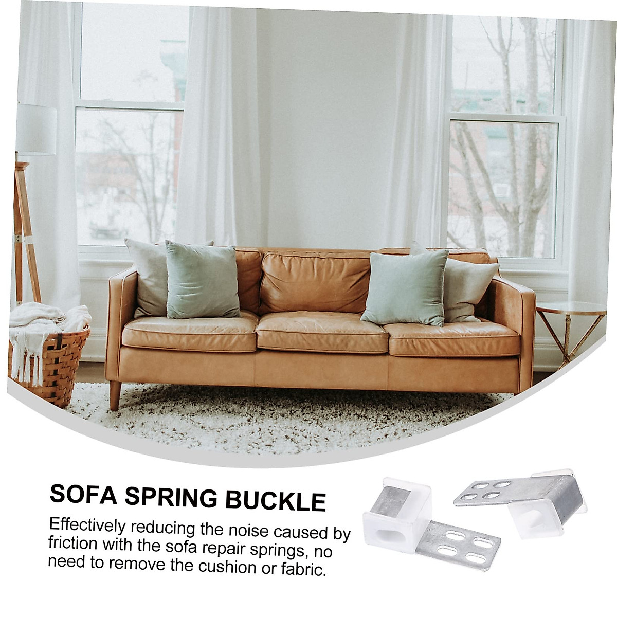 CHILDWEET 20pcs Sofa Spring Clipped Button Cushion Support for Sagging Couch Furniture Repair Kit Sofa Couch Thomasville Furniture Wire Repair Kit Couch Support Plastic Electric Wire Iron