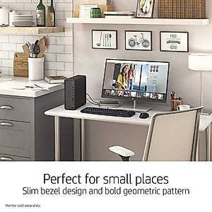 HP Slim Desktop, AMD Athlon Gold 3150U, 8GB RAM, 256 GB SSD, Windows 11 (S01-aF0020, Black)