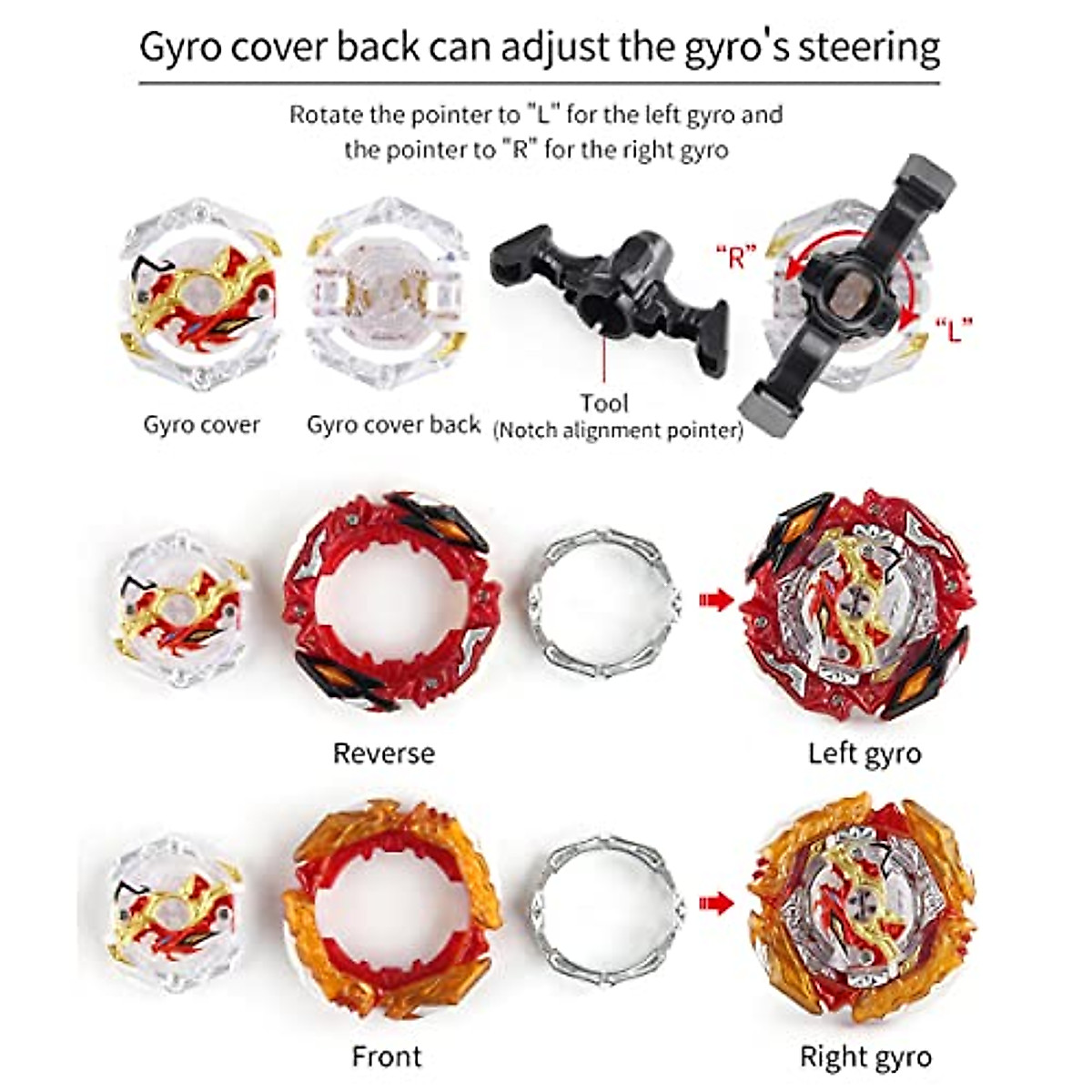 Battling Tops Burst B-205 Gyro Toys for Kids with Launcher (B-205)