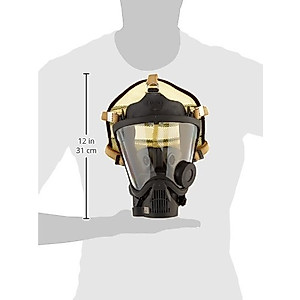 MSA 10094028 Ultra Elite Full-Facepiece Respirator with UID and Clear Command Responder, Medium