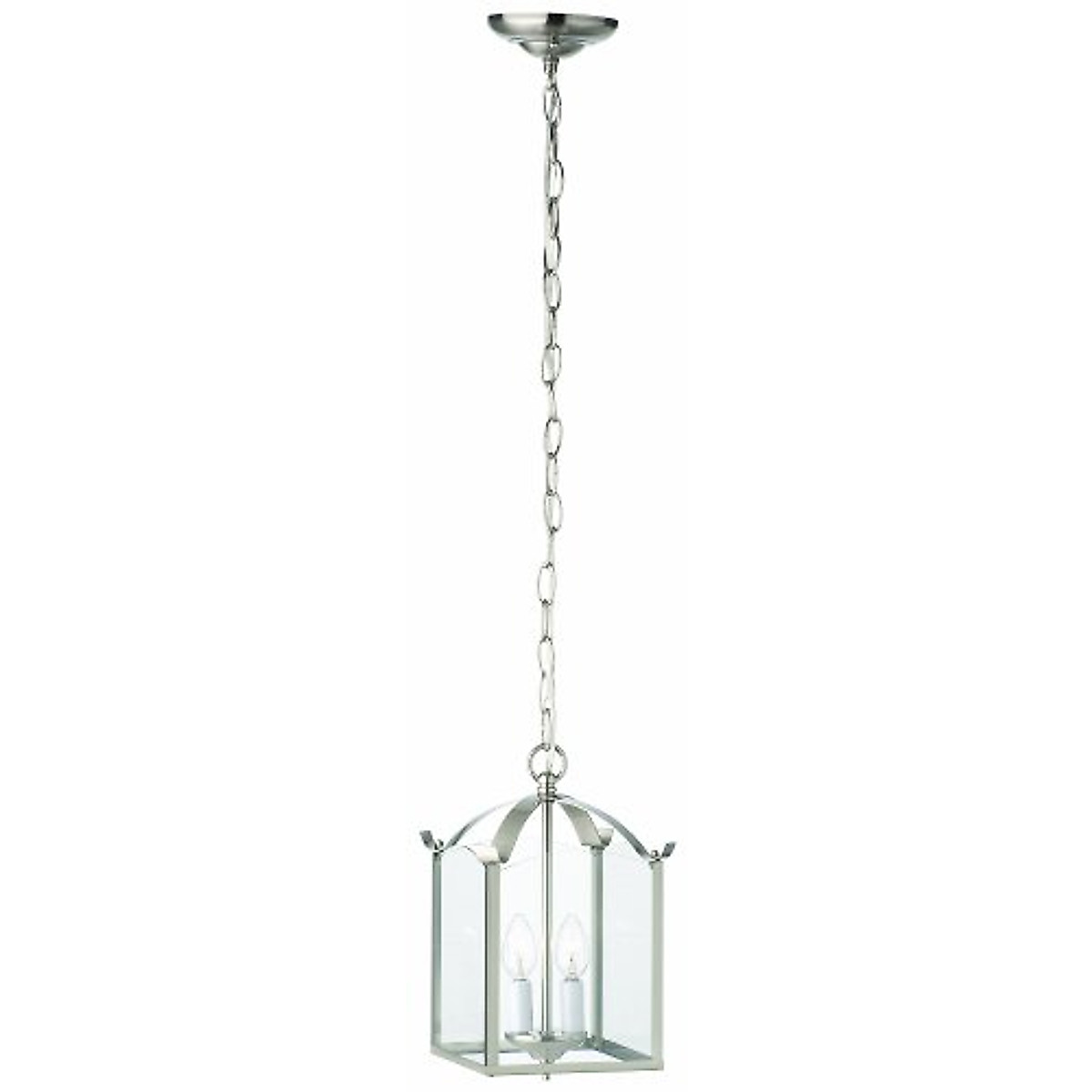 Thomas Lighting SL847978 Whitmore 2-Light Chandelier in Brushed Nickel, 7.25" L X 7.25" W X 11.8" H
