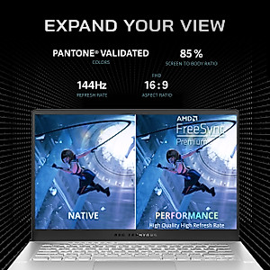 ASUS ROG Zephyrus G14 Gaming Laptop, 14" FHD 144Hz Display, AMD Ryzen 7-5800HS, NVIDIA GeForce RTX 3060 6G, 40GB RAM, 4TB PCIe SSD, Backlit Keyboard, Win 11 Pro, White, 32GB Hotface USB Card