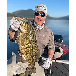 Fishoholic Fishing Face Mask Buff -3 Colors- UPF50+ Fishing Neck Gaiter Wind Dust Sun Protection Hunting Bandana (GreyH2OCamo)