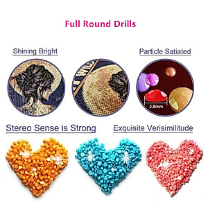 GemZono 5D DIY Diamond Painting Kit, Butterfly Mushroom Flower Plant, Skull Diamond Art Kits for Adults Kids,Full Drill Diamond Painting Dots Art for for Home Wall Decor (16X12 inch/ 40X30cm)