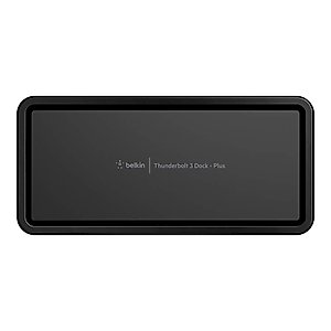 Belkin Thunderbolt 3 Dock Plus Thunderbolt 3 Cable - USB-C Hub - 8-In-1 Docking Station for MacOS & Windows, Dual 4K @60Hz, 40Gbps Transfer Speed, 60W Upstream Charging, w/ Ethernet & Audio Ports