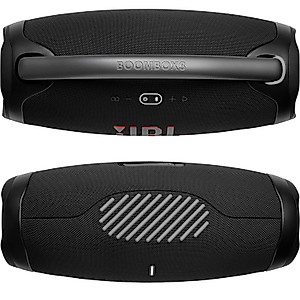 JBL Boombox 3 Wireless Bluetooth Streaming Portable Speaker, Black - IP67 Dustproof and Waterproof, up to 24 Hours of Play Time - WEPGPY Cable