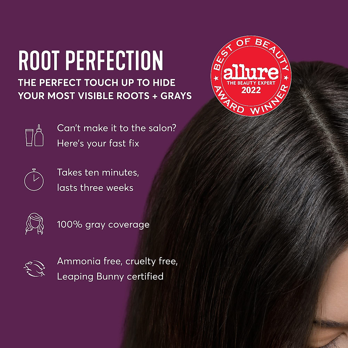 Madison Reed Root Perfection Permanent Root Touch Up, Darkest Brown 4N Spoleto, 10 Minutes for 100% Gray Root Coverage, Ammonia-Free Hair Dye, Two Applications