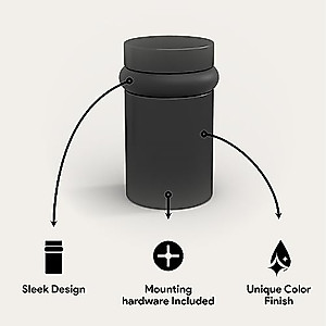 MEGA HANDLES Floor Door Stopper - Black Door Stopper Quickly Installed Wall Protector, Wall Protectors from Door Knobs, Door Stop Floor Mount with mounting Hardware Included - Matte Black - 2 Inch