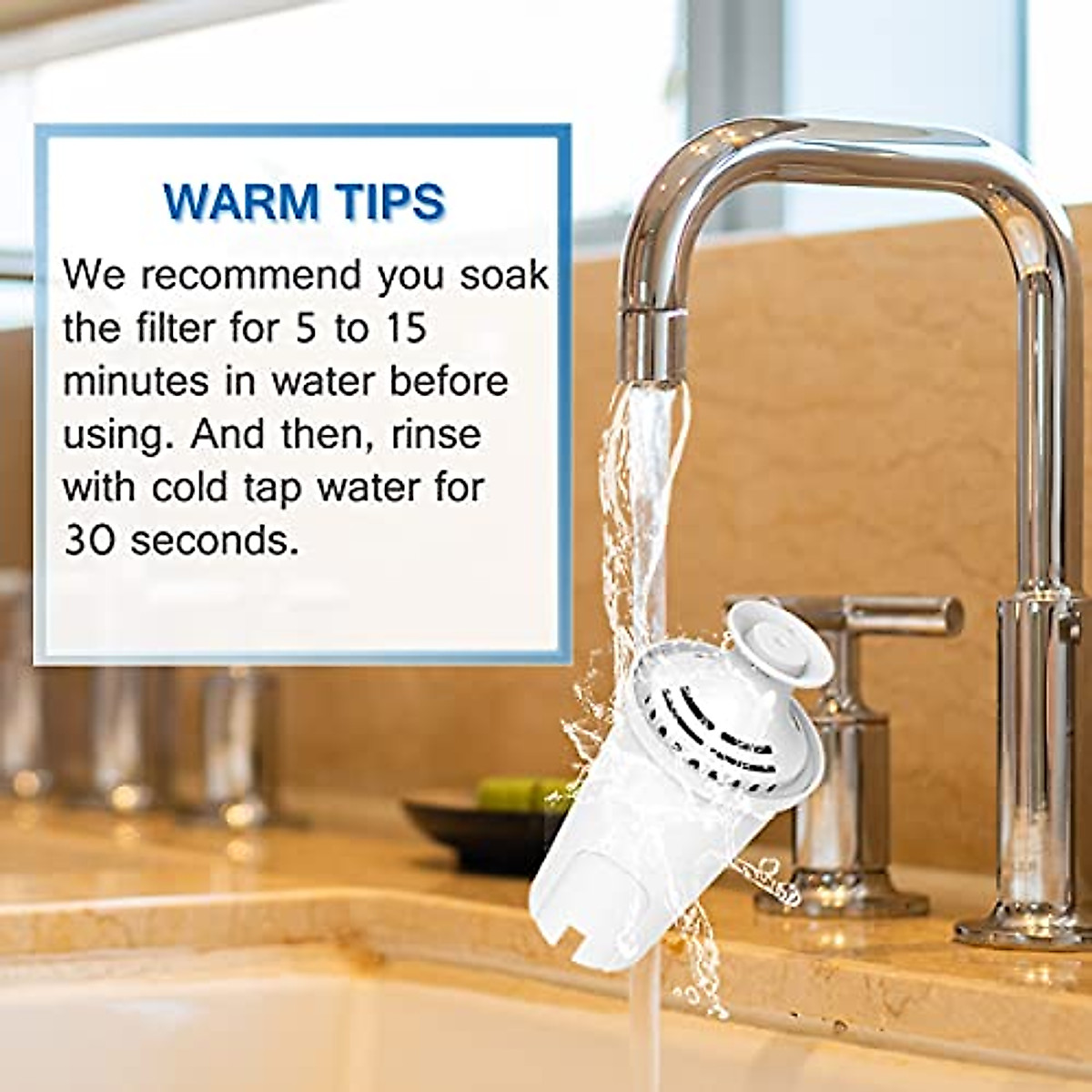 Hiwater Replacement for Brita® Filters, Pitchers, Dispensers, NSF 42 Certified Pitcher Water Filter, Compatiable with Brita® Classic OB03, Mavea® 107007, 35557, and More (Pack of 4)