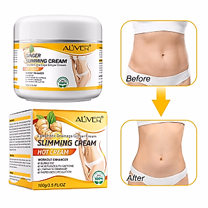 VOGSIG Anti Cellulite Slimming Cream Gel, Hot Cream, Ginger Fat Burning Weight Loss Full Body Fat Burning Cream for Belly, Perfect for Cellulite, Soothing, Relaxing, Tightening & Slimming