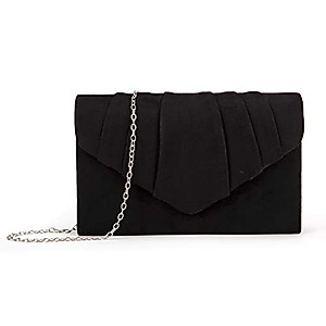 Nodykka Purses and Handbags Envelope Evening Clutch Crossbody Bags Velvet Classic Wedding Party Shoulder Bag for Women