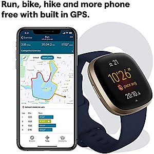 Fitbit Versa 3: Health & Fitness Smartwatch w/ GPS, SpO2