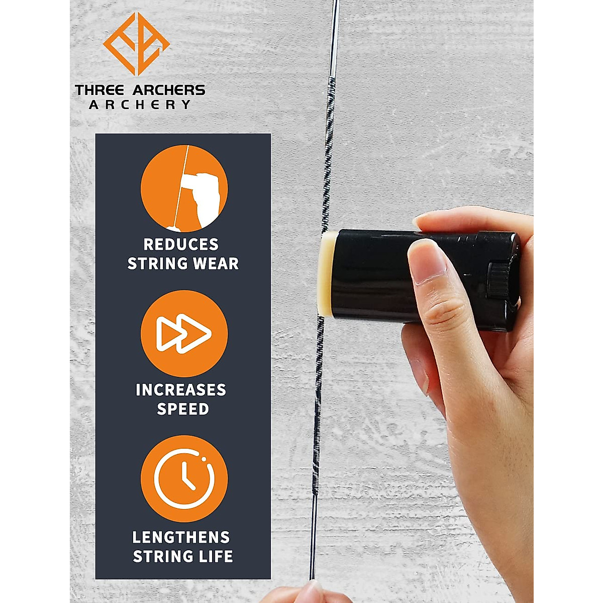 THREE ARCHERS Archery Bowstring Wax Recurve Bow Wax Pure Natural Beeswax