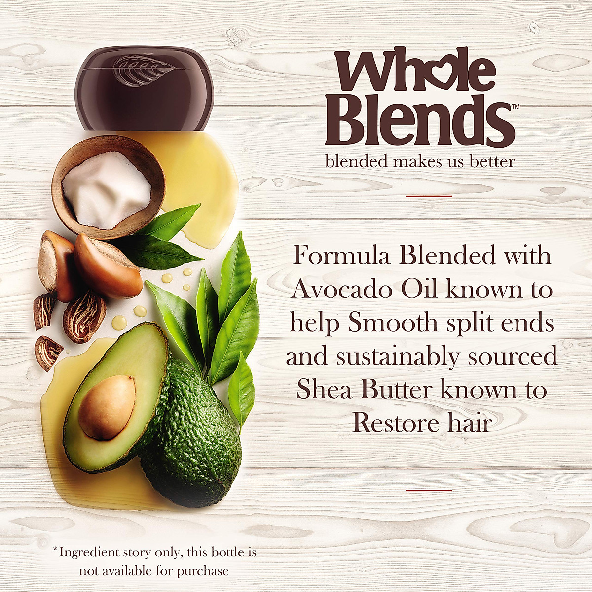 Garnier Whole Blends Nourishing Shampoo with Avocado Oil & Shea Butter Extracts, 12.5 Fluid Ounce