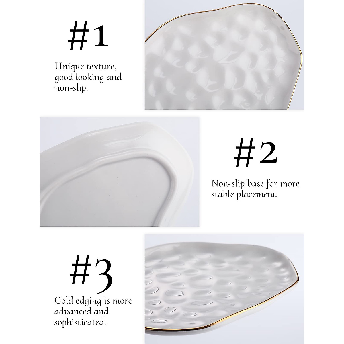 AISBUGUR Jewelry Dish,Jewelry Tray,Ring Dish, Set of 2 Large Capacity Trinket for More Jewelry, Jewelry Bowl with Beautiful Package and Greeting Card Perfect for Birthday Gifts for Women