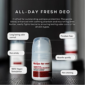 Recipe for Men Antiperspirant Deodorant, 2 Fl Oz