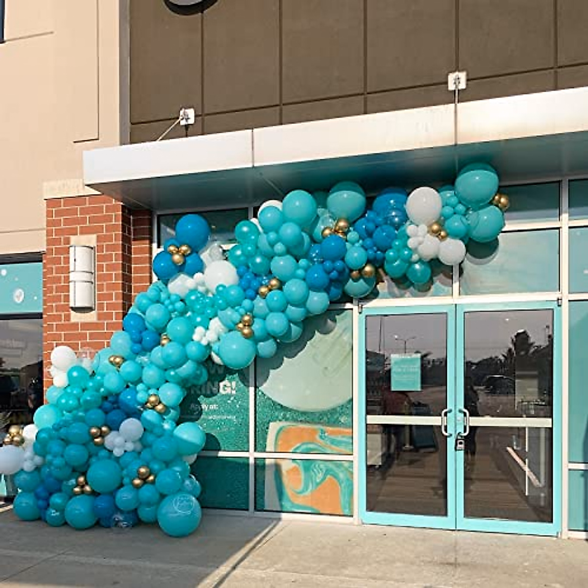 Teal Latex Balloons 80 Pack 12 Inch Turquoise Party Balloons for Birthday Party Baby Shower Graduation Mermaid Unicorn Under the Sea Beach Nautical Teal Party Decoration with 33ft Ribbon