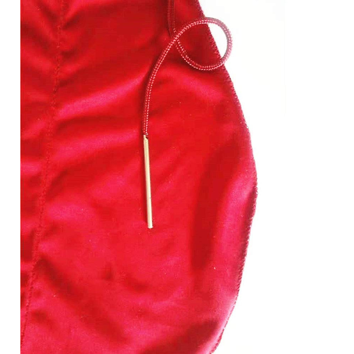 Jiayouy Silk Oboe Swab Instrument Cleaner Cloth for Flute Oboe Clarinet Saxophone - Wine Red