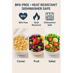 Calypso Basics by Reston Lloyd Melamine Bowl, Set of 6, Red