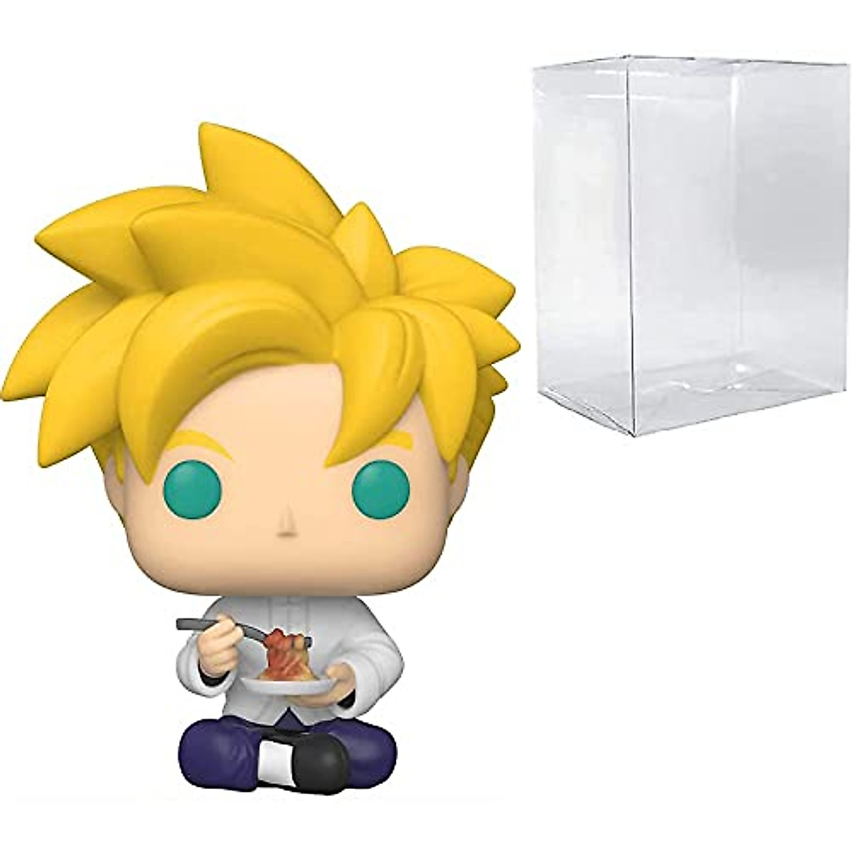 POP Dragon Ball Z - Gohan Noodles Funko Pop! Vinyl Figure (Bundled with Compatible Pop Box Protector Case), 3.75 inches
