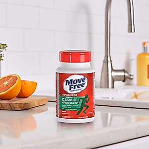 Move Free Advanced Glucosamine Chondroitin MSM Joint Support Supplement, Supports Mobility Comfort Strength Flexibility & Bone - 120 Count (Pack of 3)