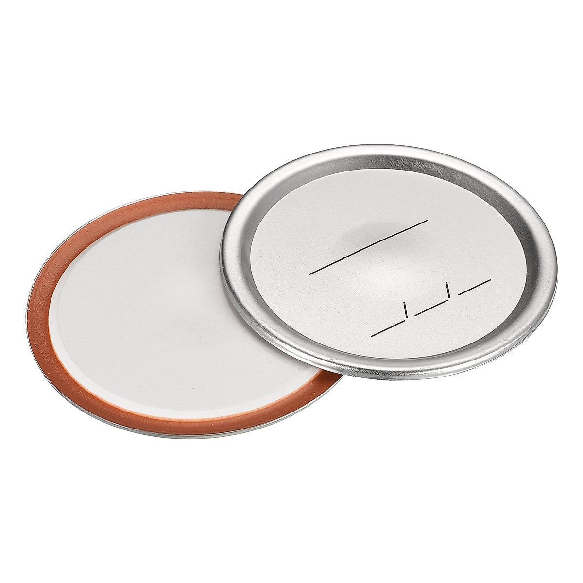 uxcell Canning Lids, 24pcs - Tinplate Split-Type Mason Jar Lid, Wide Mouth with Date Leak Proof Fits Storage Cover (Silver)