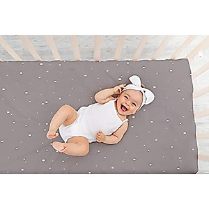 Bear’s Little Fish 100% Organic Cotton Baby Bassinet Sheets - Soft Fitted Crib Sheets for Hourglass Rectangular Oval Bassinet Mattress Pad Baby Basket Bedside Bassinet Sheets - 3-Pack