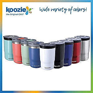 KOOZIE Stainless Steel Triple 3-in-1 Can Cooler, Bottle or Tumbler with Lid for 12 oz Standard Cans | Double Wall Vacuum Insulated for Hot and Cold Drinks (Mint)