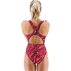 TYR Women's Standard Cadence Maxfit Swimsuit, Red, 30