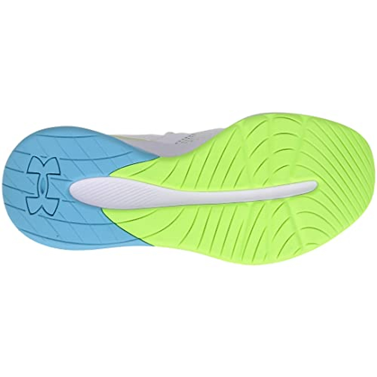 Under Armour Women's Charged Breathe Training Shoe, (100) White/Pale Olive/Fresco Blue, 10, US