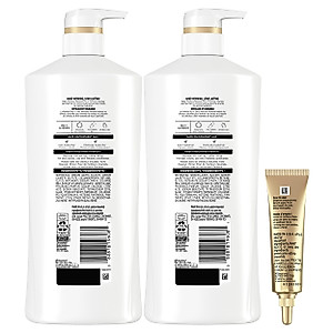 Pantene Daily Moisture Renewal Shampoo with Hair Mask Treatment, Pro-V for Dry Damaged Hair, Antioxidant-Rich, Hydrating & Nourishing, Safe for Color-Treated Hair, 27.7 Fl Oz Each, 2 Pack