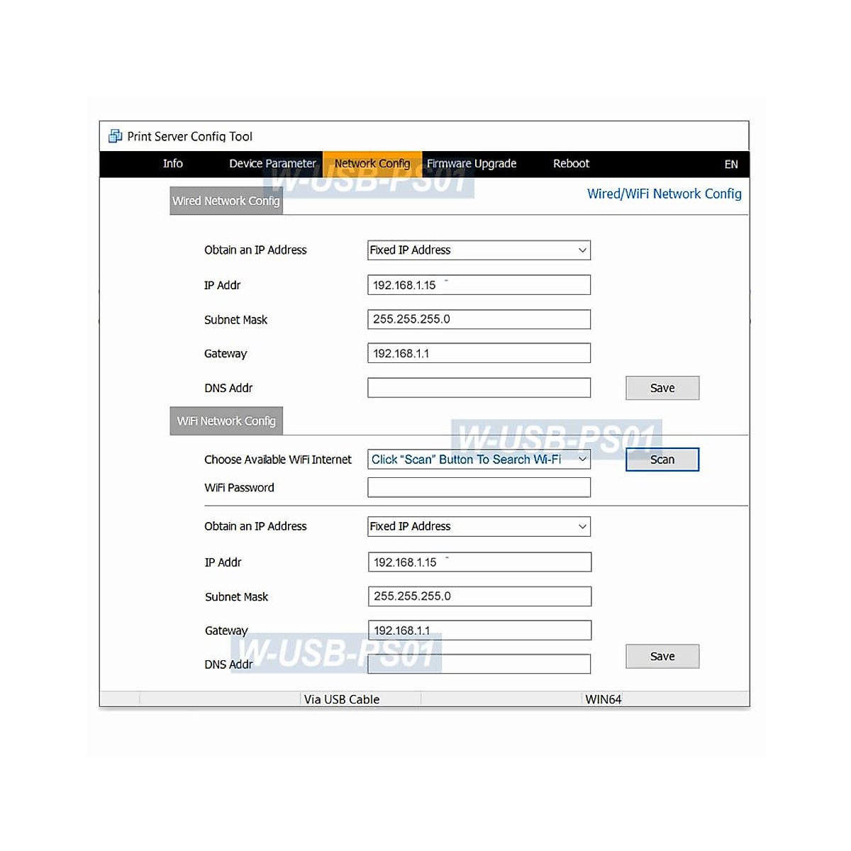 AllAboutAdapters USB Printer Sharing Server Box for Accessing Single USB Printer Over Local Network
