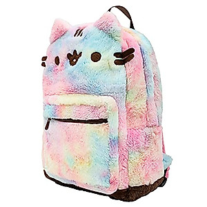 Pusheen The Cat Backpack Everyday Use Character Face Cute Girls Bag (Tie Dye)