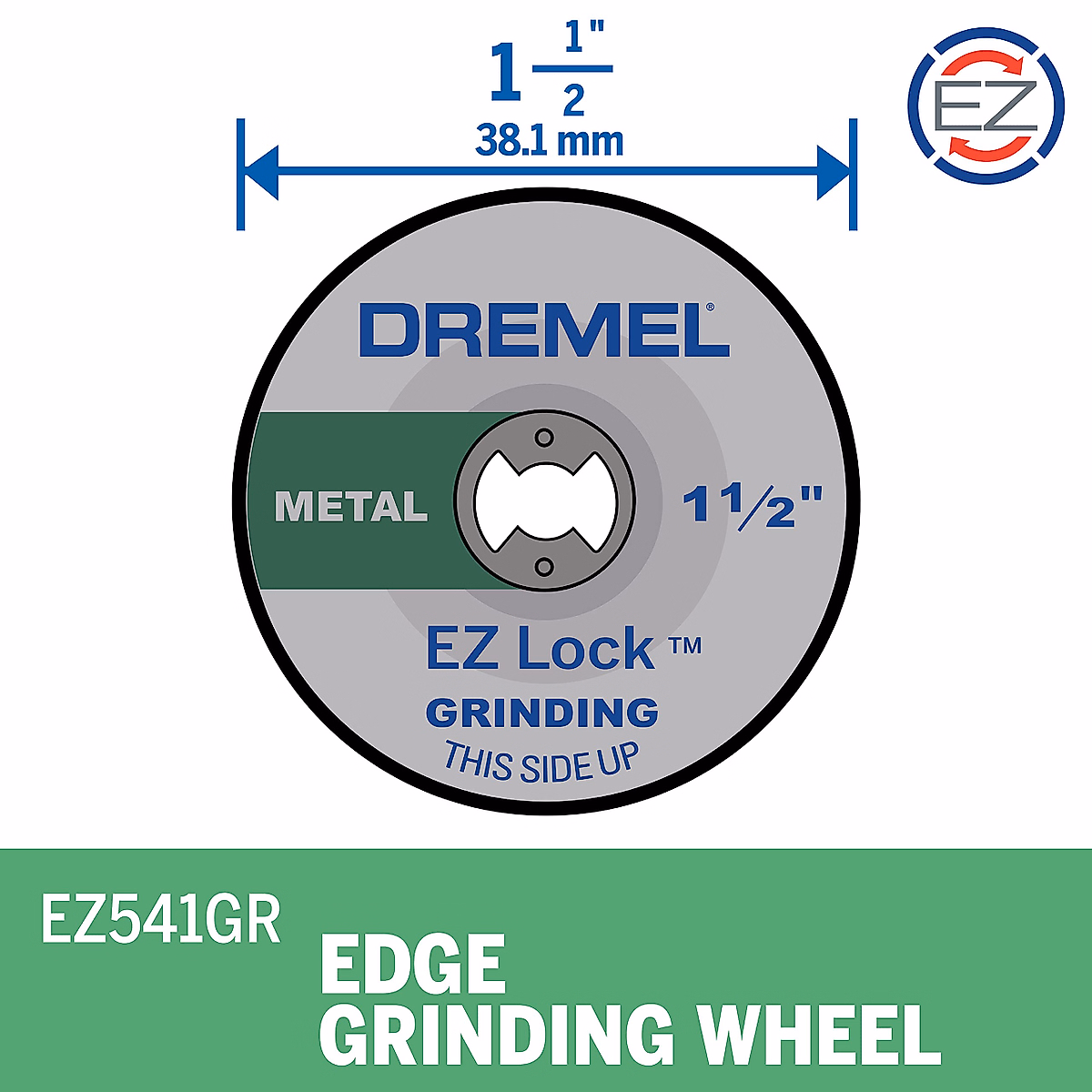 Dremel EZ541GR Aluminum Oxide Grinding Wheel (2-Piece)