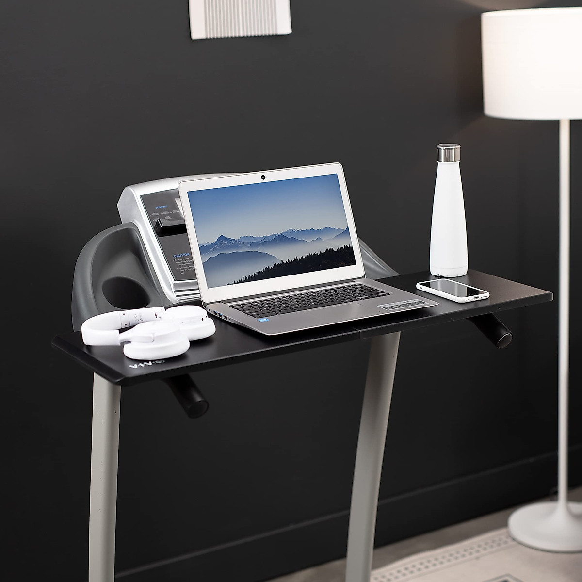 VIVO Universal Treadmill Desk, Ergonomic Platform for Notebooks, Tablets, Laptops, and More, Workstation for Treadmill Handlebars up to 31 inches, Stand-TDML2