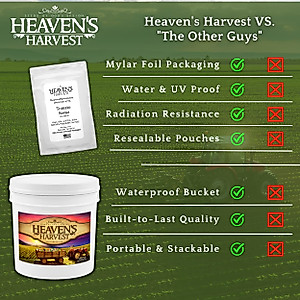 Heaven’s Harvest “10 Year Garden” Survival Seed Bank Kit | Over 25k Non GMO Heirloom Vegetable Survival Seeds + 2 Free Bonus Items: Clyde’s Garden Planner + Seed Vault Storage Drum for 10 Year Storage