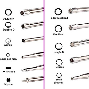 11 Pcs Carburetor Adjustment Tool Screwdriver Kit for Common 2 Cycle Carburator Adjusting Small Engine Carb Tune up Adjusting Tool, Carburetor Adjuster Tool - Carb Tool Kit (band black Tool bag)