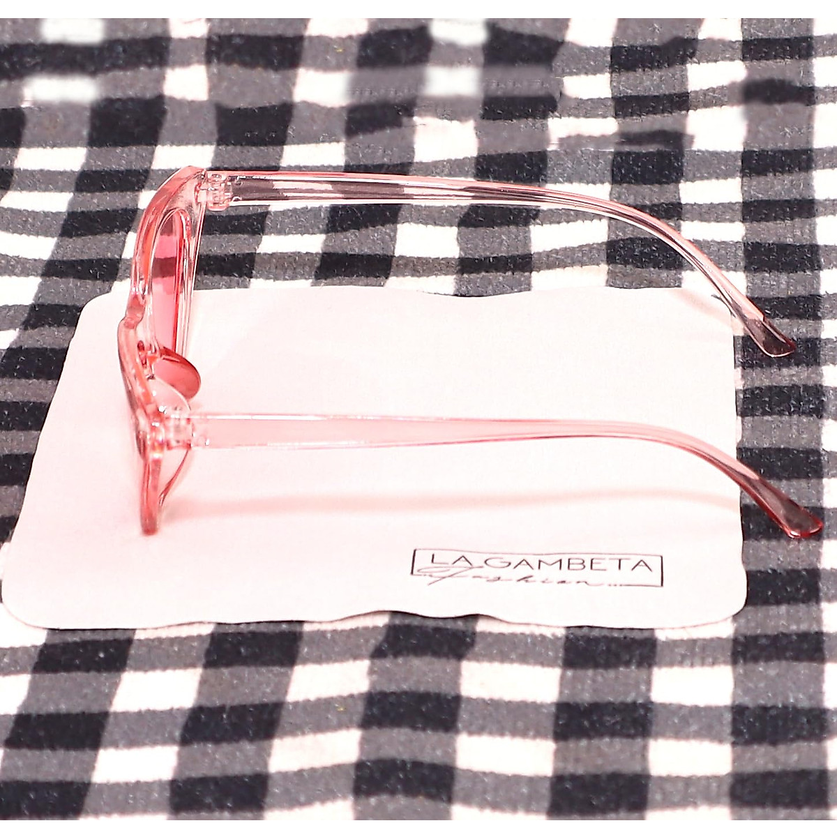 LA GAMBETA FASHION 8 Pack Wholesale Neon Colors Cateye Pink Sunglasses Unisex 80's Party Favors Eyewear Multiple Choice(Pink)