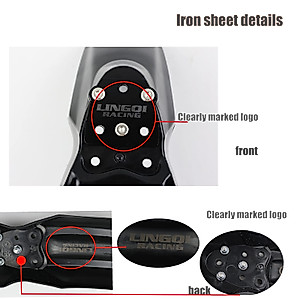 LINGQI RACING Modified Upgrade Front Fender for SURRON Light Bee With Strong Iron Bracket, Front Mudguard Fit to SUR RON E-bike (YELLOW)