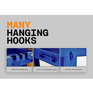 Commercial Housekeeping Janitorial cart with Vinyl Bag AF08170 Blue