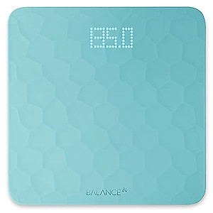 Greater Goods Silicone Bathroom Scale - Premium Bathroom Scale for Measuring Weight, Perfect for Nutrition and Fitness | Comes with Designer Silicone Cover | Designed in St. Louis (Aqua)