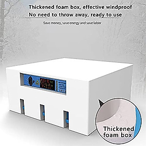 Egg Incubator with 36 LED Luminous Egg Candle Tester and Temperature Control Function and Humidity Control LCD Display Controller for Hatching Chicken Duck Goose Quail