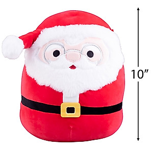 Squishmallows 10" Santa Claus Plush - Official Kellytoy Plush - Adorable Squishy Cute and Soft Stuffed Animal Toy - Great Gift for Kids