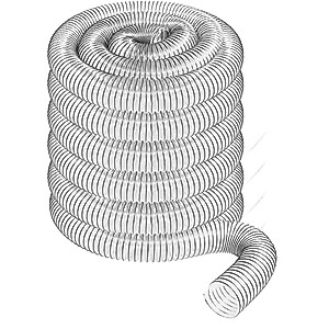 2.5" x 50’ Ultra Flex Clear Vue Heavy Duty PVC Dust Debris and Fume Collection Hose MADE IN USA!
