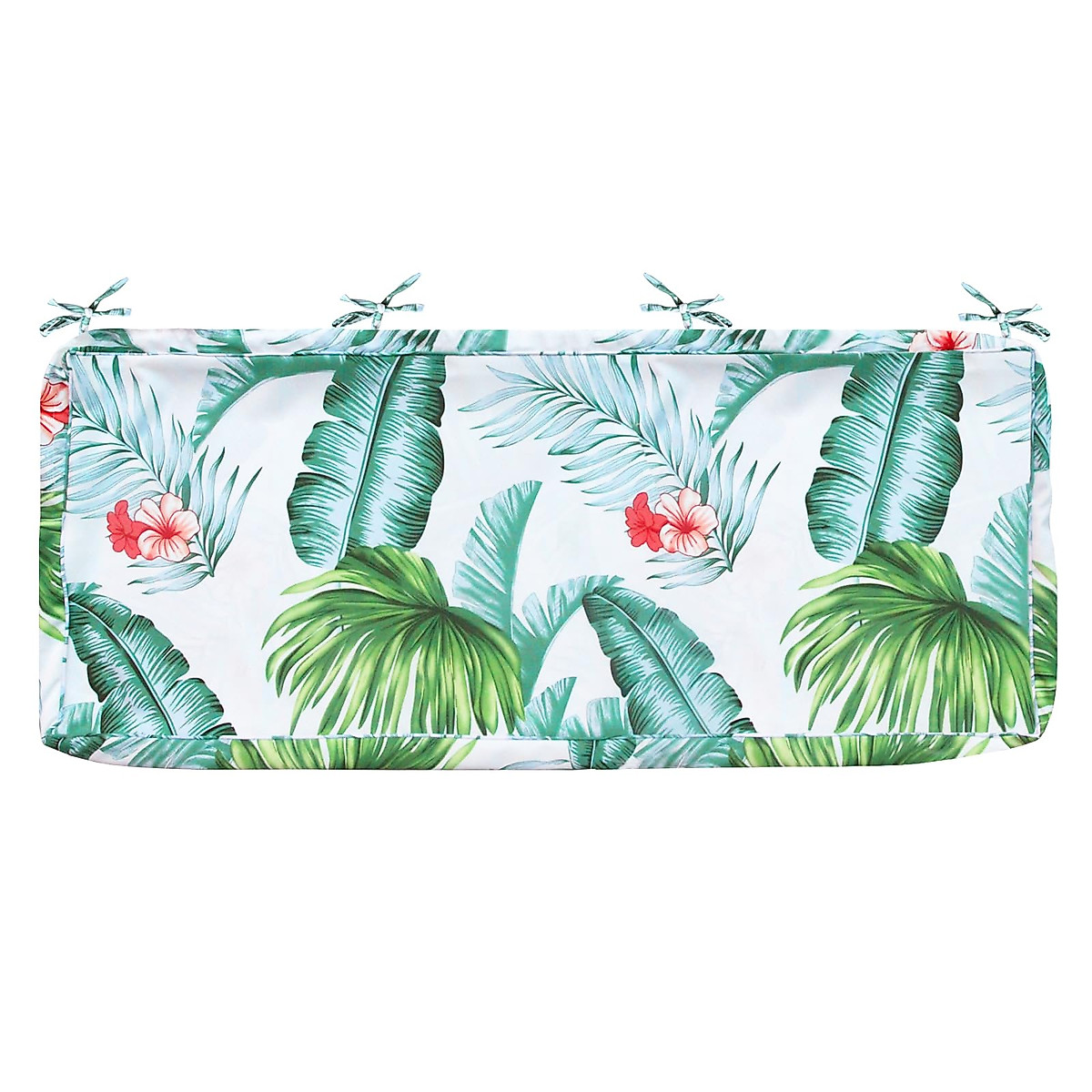 Patio Bench/Swing Cushion Cover，Water-Resistant Outdoor Bench/Settee Cushion Slip Cover， Protection Outdoor Furniture Cushion Slipcover with Zipper（Replacement Cover Only） (48 * 18, Hawaii)