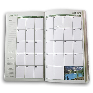 2023-2024 Two Year Monthly Planner Book for School, Work, Office - 7 x 9.5 Inches (National Parks)
