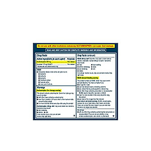 Advil Dual Action with Acetaminophen + Ibuprofen Pain Reliever 72 Caplets