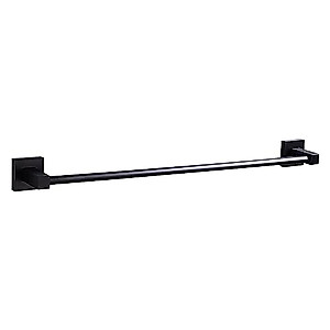Towel BAR Rack Towel Rack Bath Single Towel Rail,Square Aluminum Towel Storage Rack Towel Bar,Wall Mounted Towel Rod for Bathroom or Kitchen/60Cm (Size : 60Cm)