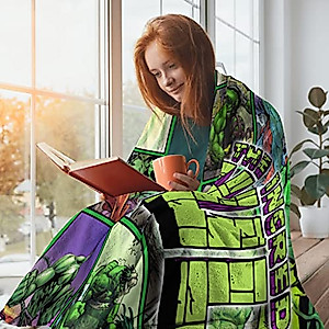 Blanket Green Giant Flannel Throw Blanket Soft for Couch Bed Sofa 52"x 62"